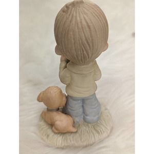 Precious Moments | Accents | Vintage 978 Precious Moments Boy With Dog ...